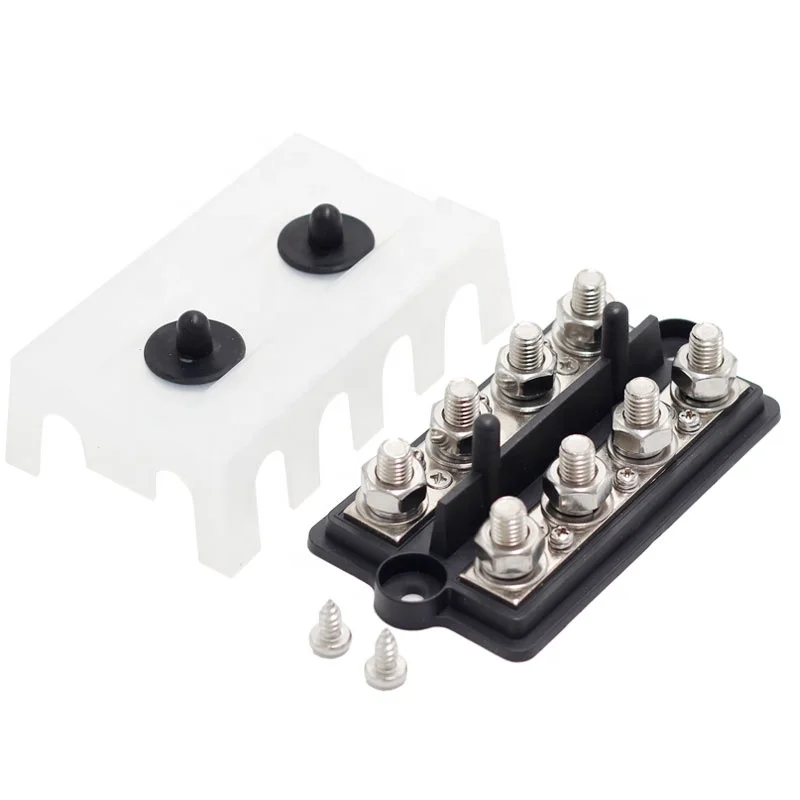 8 Stud Busbar 150a 48v Terminal Block & Busbar Connector Block Oem