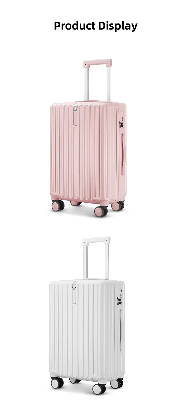 3-piece Premium ABS PC Trolley Luggage Sets for Travel