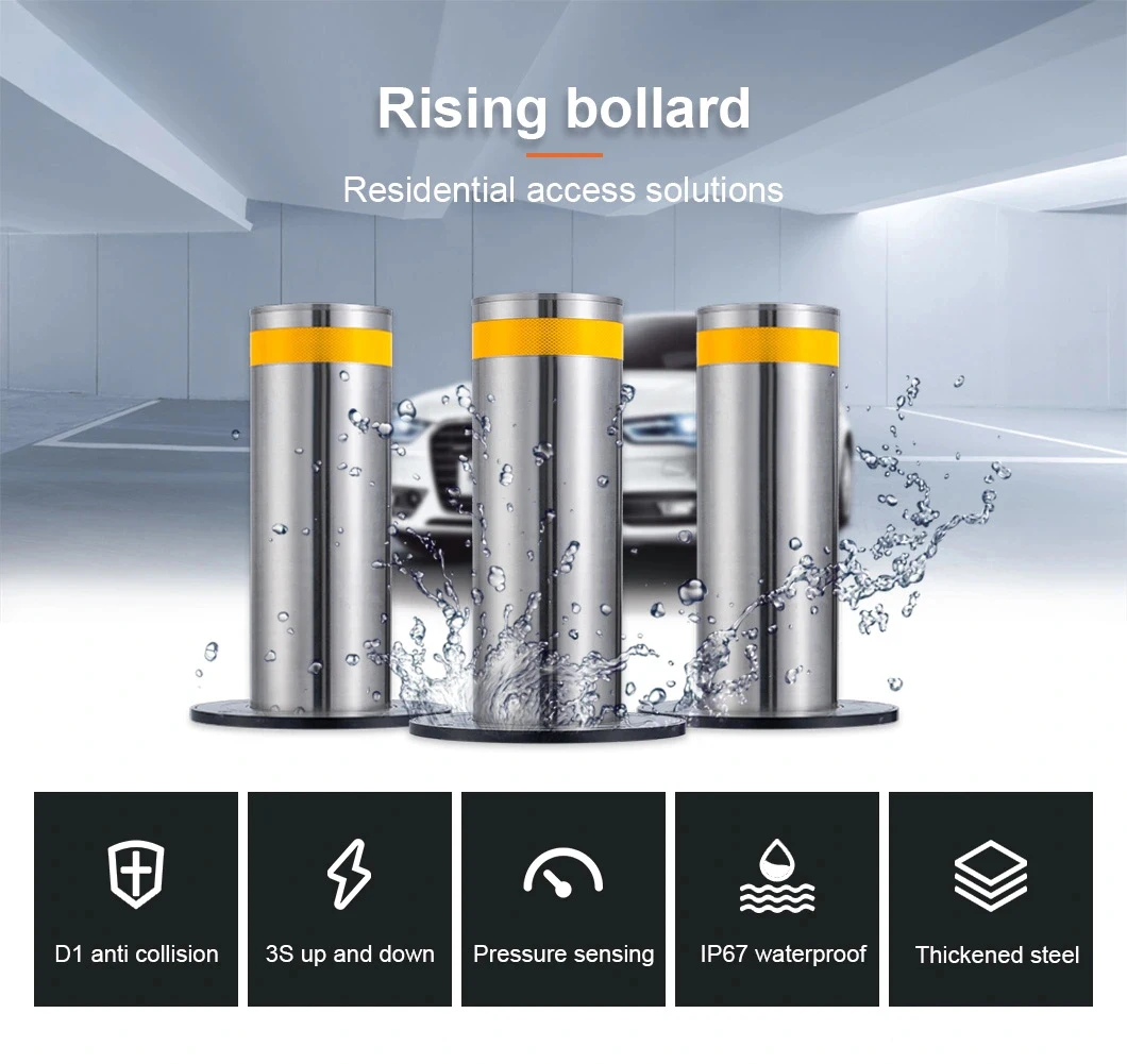 Hydraulic Retractable Steel Rising Parking Bollards