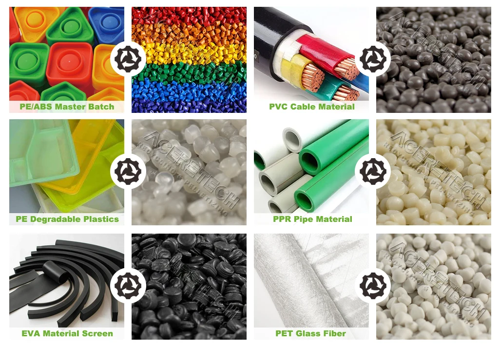 300-500kg/h PP/PE Color Masterbatch Twin Screw Extruder Line Plastic ...