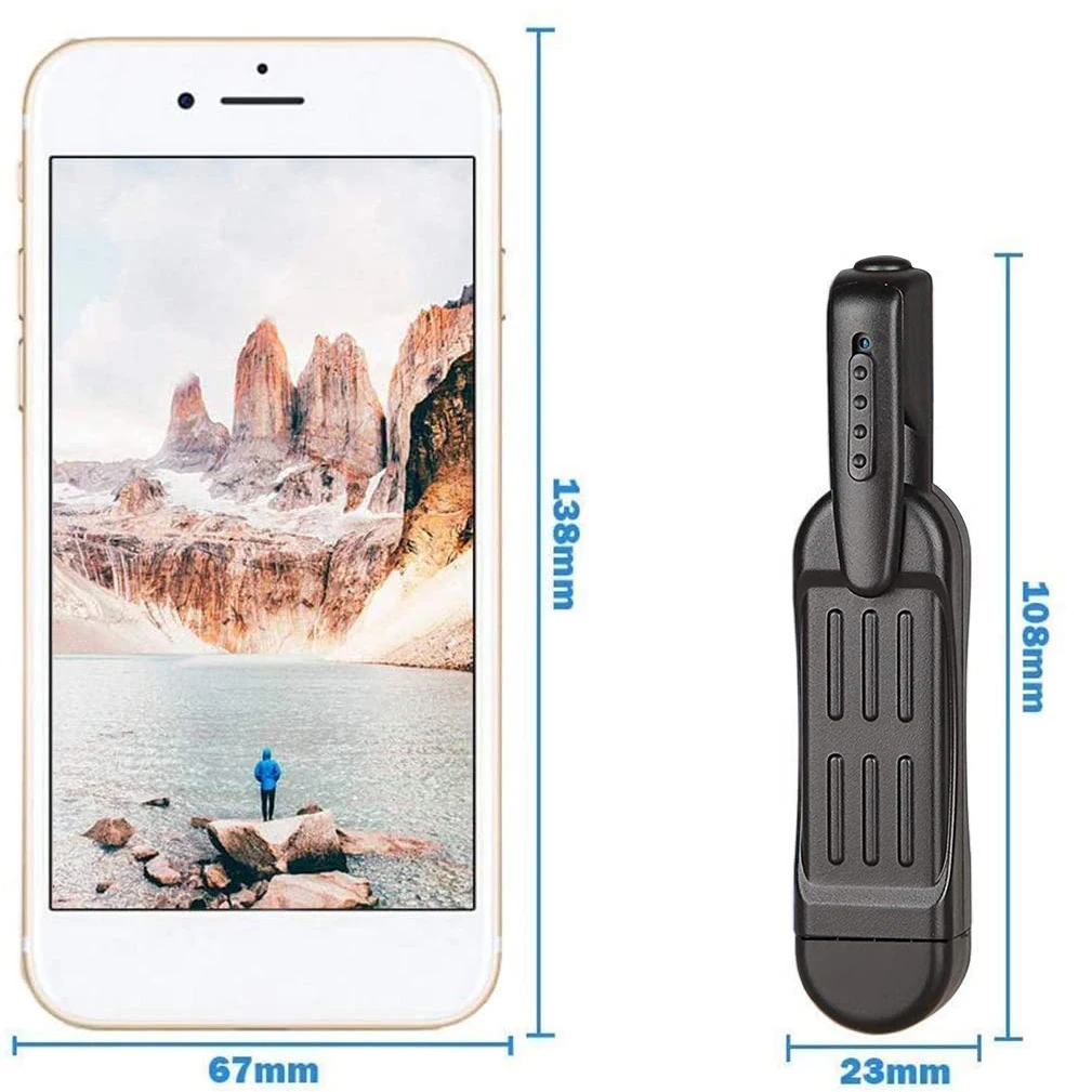 T189 Mini Camera - HD 1080P Wearable Body Cam DVR Pen