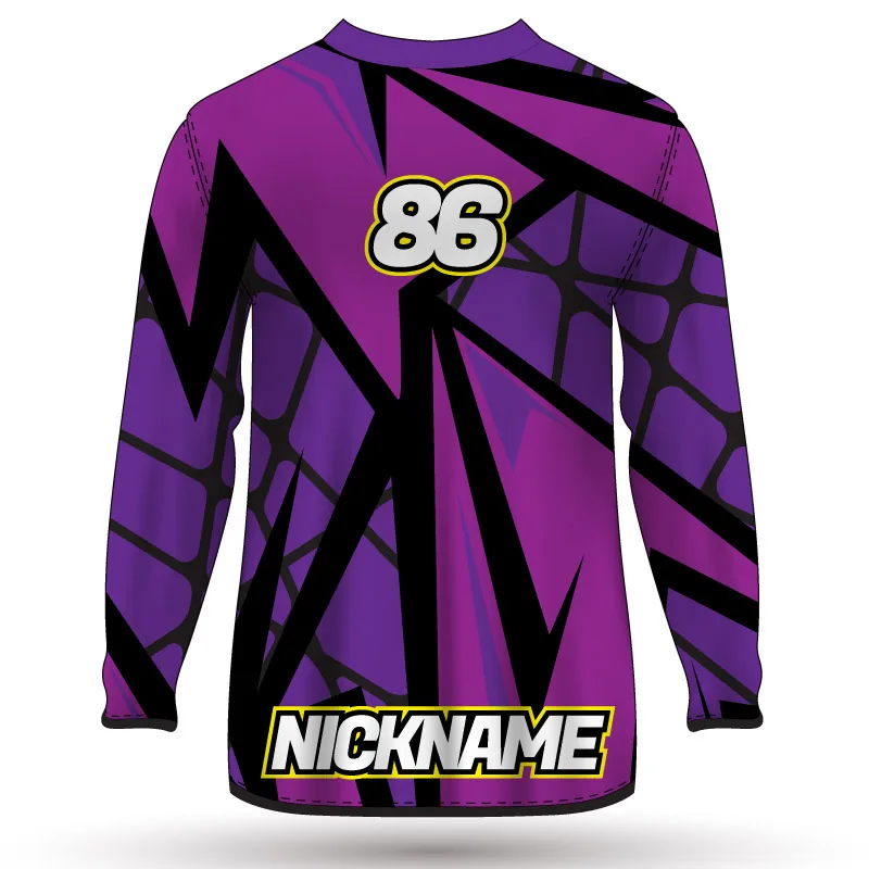 Custom BMX Uniform Designs - Long Sleeve Sublimated Jersey