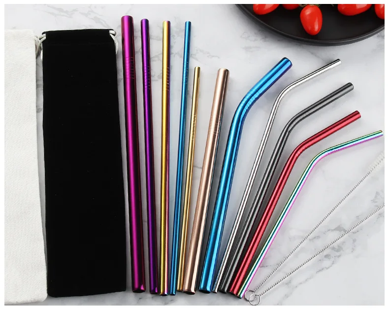 Shop Our Hot Selling Reusable Custom Logo Stainless Steel Straws