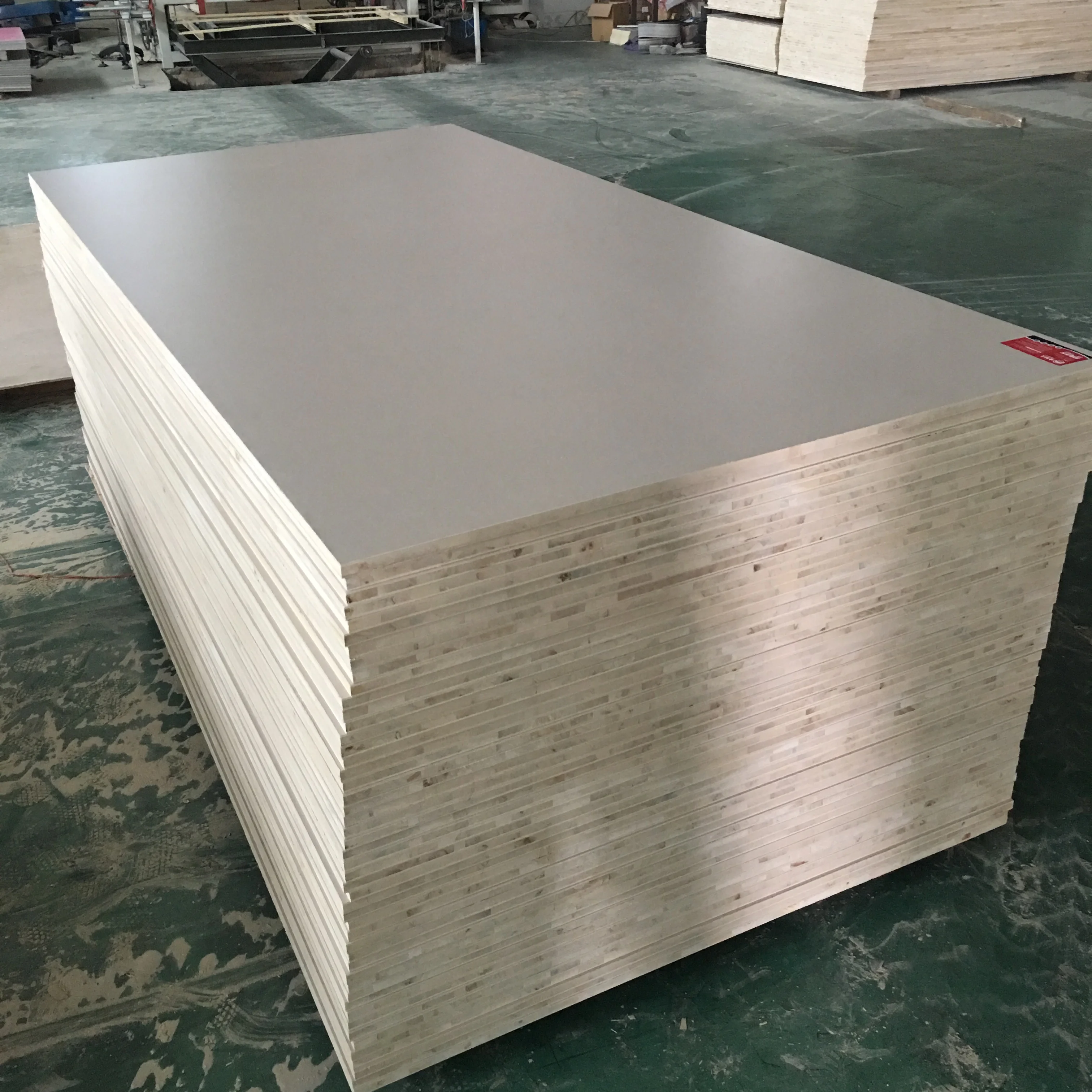 Factory Customized Production Multilayer Board White Melamine Board Plywood Sheet 12mm 18mm 22mm ...
