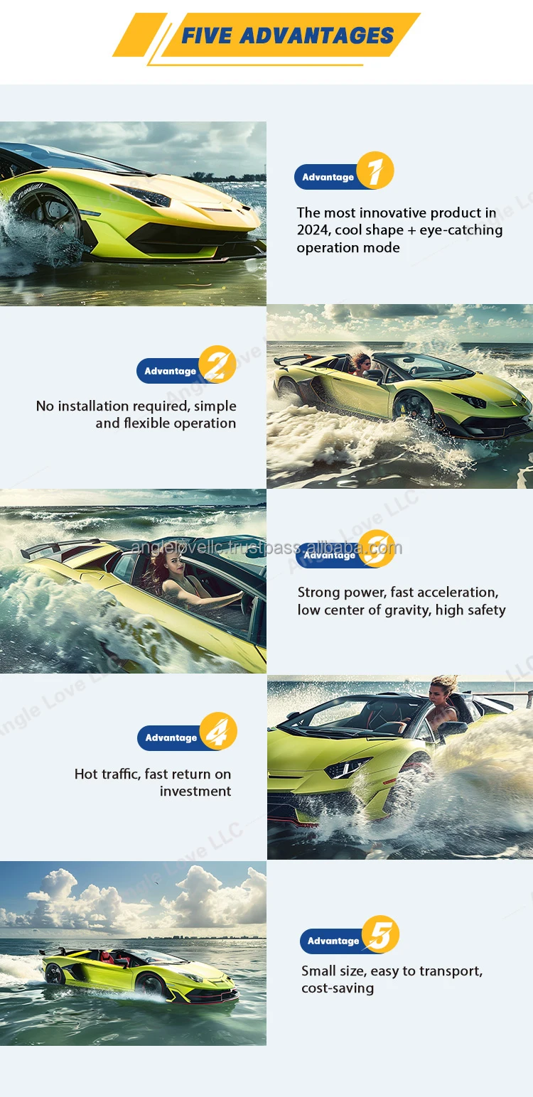Water Supercar - High-Speed Jet Car Boat for Fun & Thrill