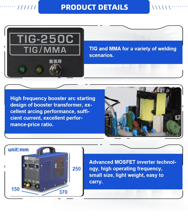 Alibaba.com: Smart Control TIG-250C DC Argon Arc Welding Machine with ...