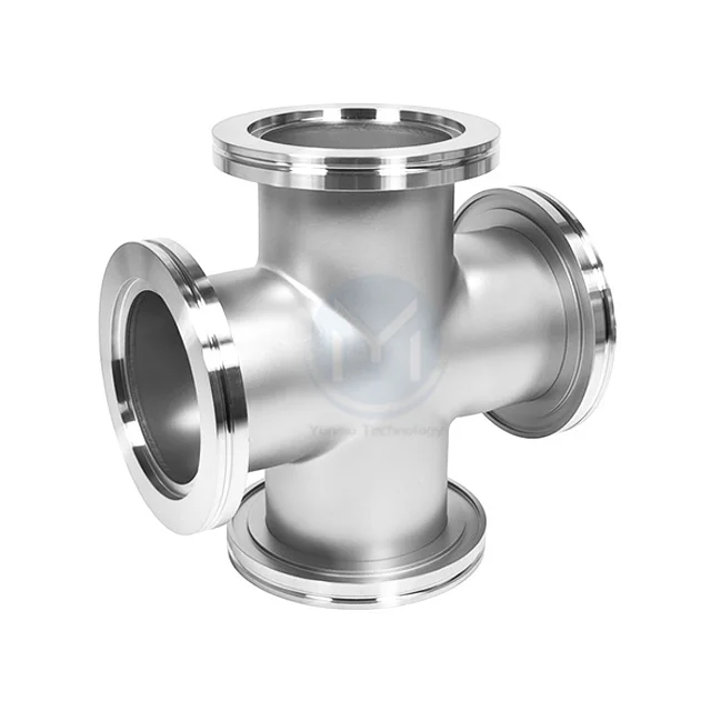 Stainless Steel Sanitary Iso Vacuum Flange 45 Deg/90 Deg Elbows Tee 4/5/6-way Reducing Equal ...