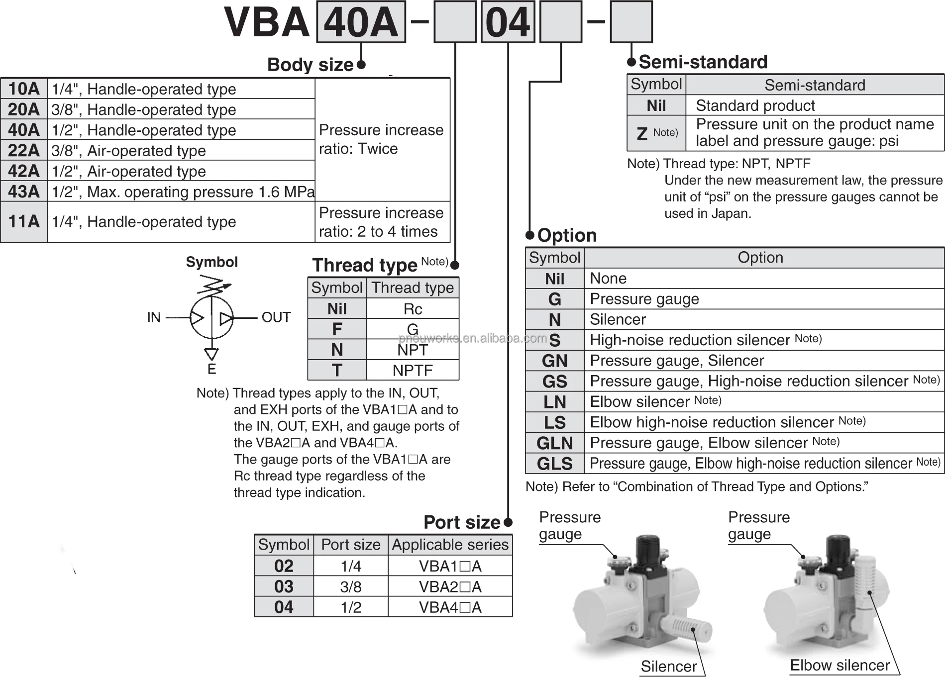 SMC VBA40A-04 VBA40A-04GN Booster Regulator - Reliable Performance