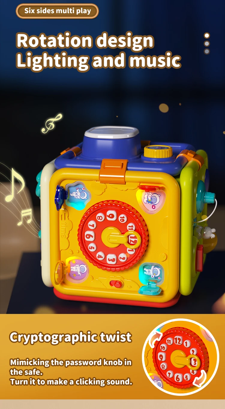 Educational Musical Toys Multi-functional Activity Building Blocks Baby ...