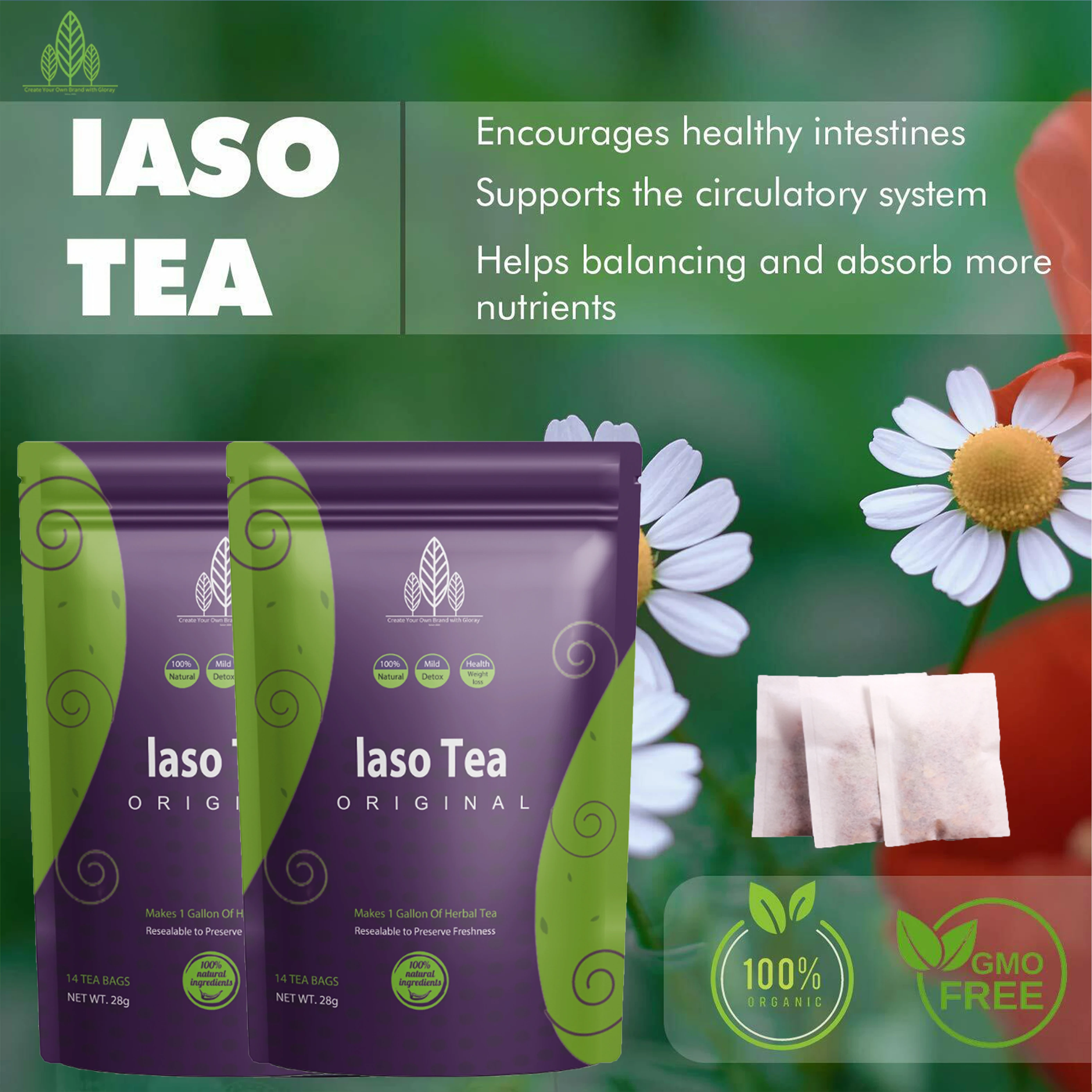 Factory Supply Iaso Tea 14 Days Detox Flat Tummy Herbal Diet Weight ...