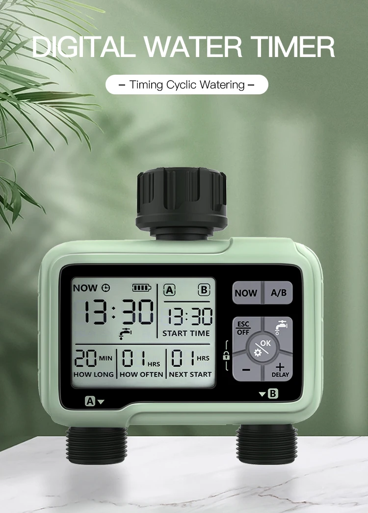 2-outlet Water Timer Explosion-proof Copper Joint Super Timing System ...