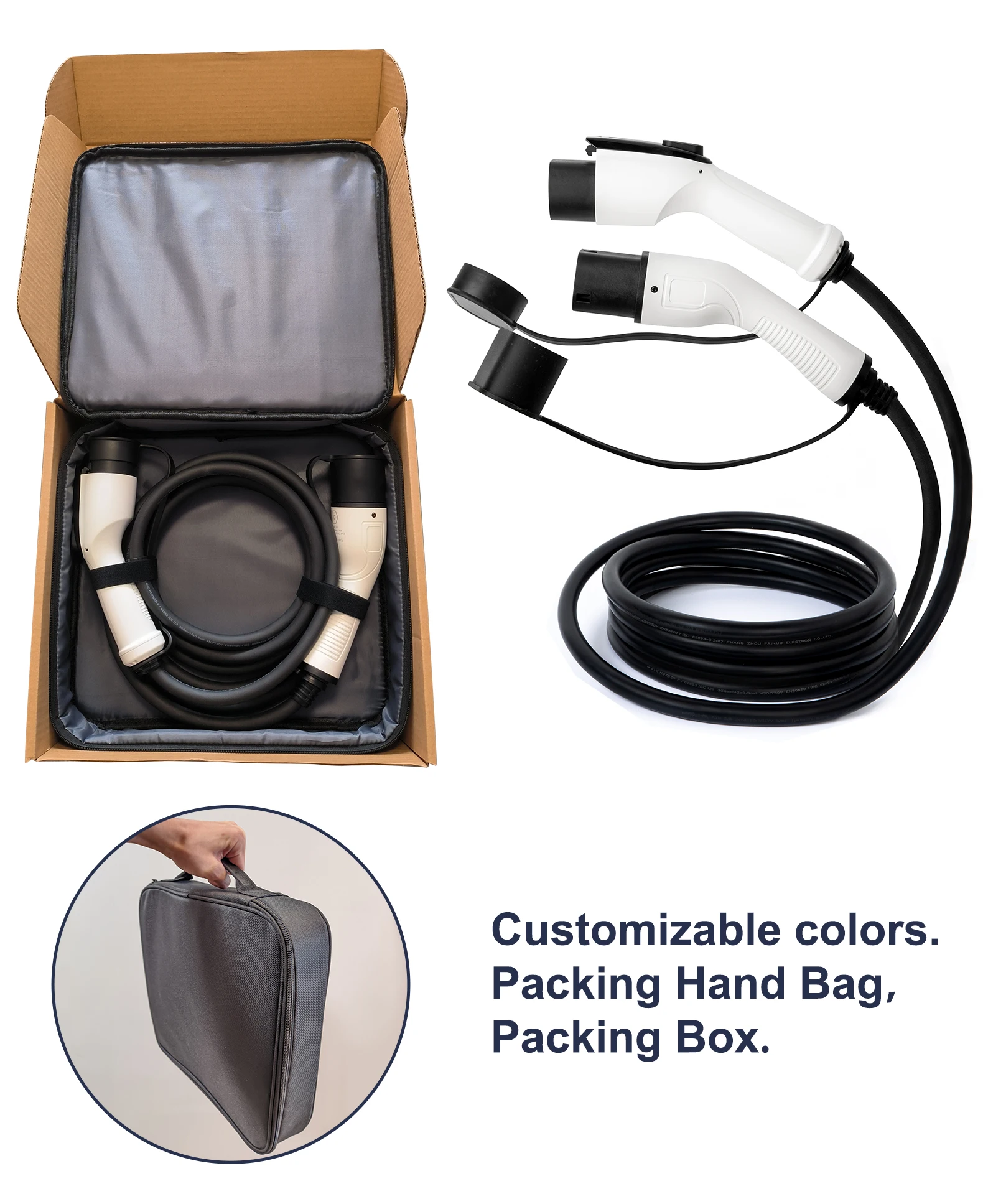 Ev Charging Cable With Plug 32a 1 Phase Type 2 To Gbt Iec 62196 Ev ...