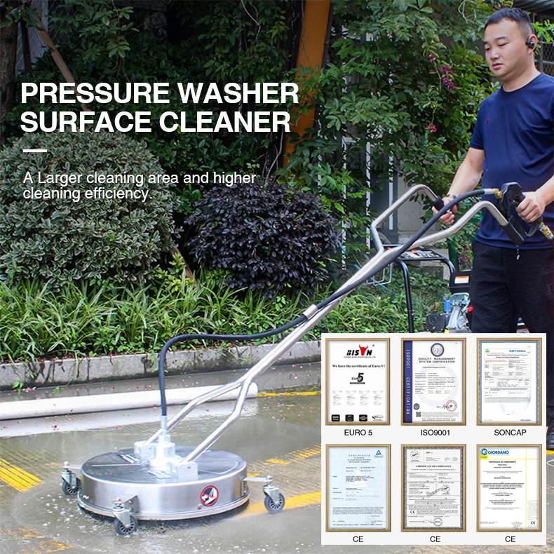 20 Inch Pressure Washer Surface Cleaner Stainless Steel Rotary Surface ...