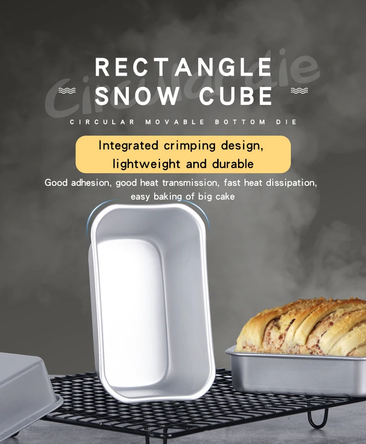 Ckot Nonstick Biscuit Box Toast Baking Pan Bread Cake Molds Rectangle ...