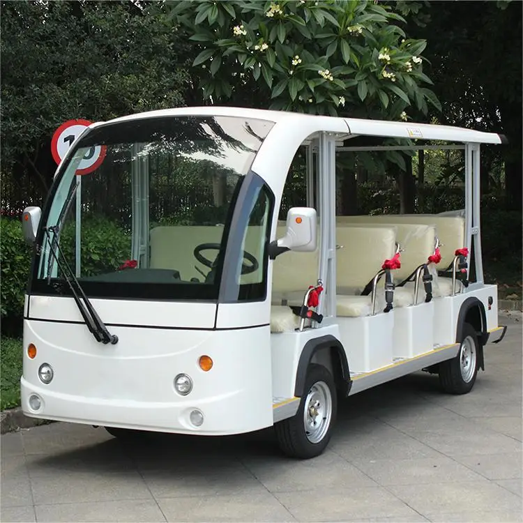 Custom 11 Passenger Sightseeing Bus Electric Sightseeing Car With High ...