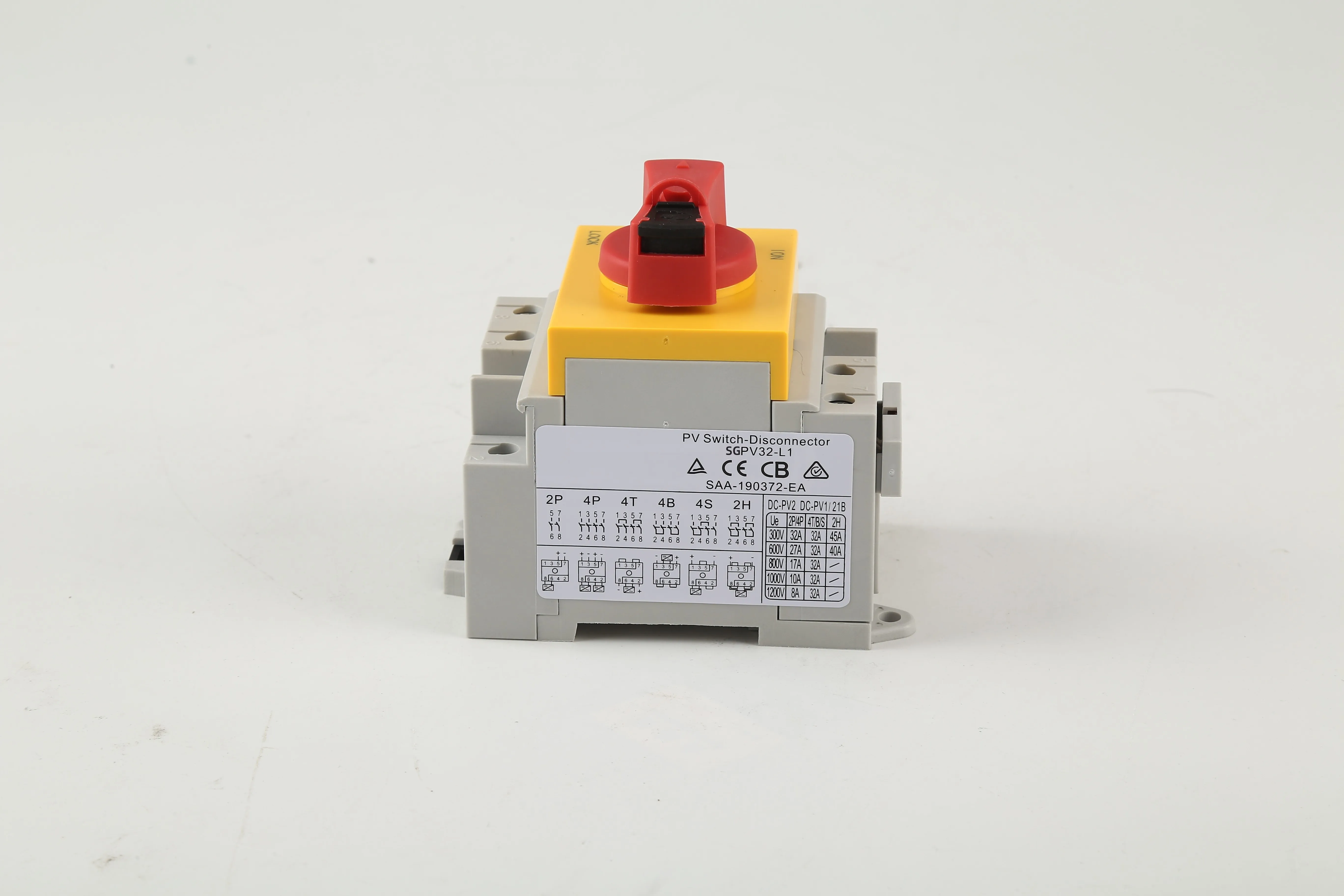Sgpv16-l2 16a 15kv Electrical Isolator Switch Pv Solar Dc Disconnector ...