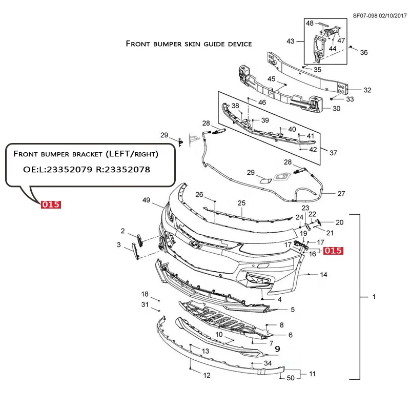 Chevy Malibu Parts Diagram Exterior Trim Trunk For 2023 Chevrolet