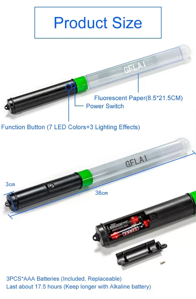 Dmx512 Remote Controlled Multicolor Party Rgb Led Cheering Stick New ...