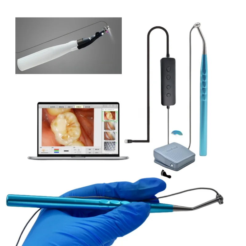 LED Visual Dental Digital Micro Intra Oral Camera Wifi Foot Control HD ...