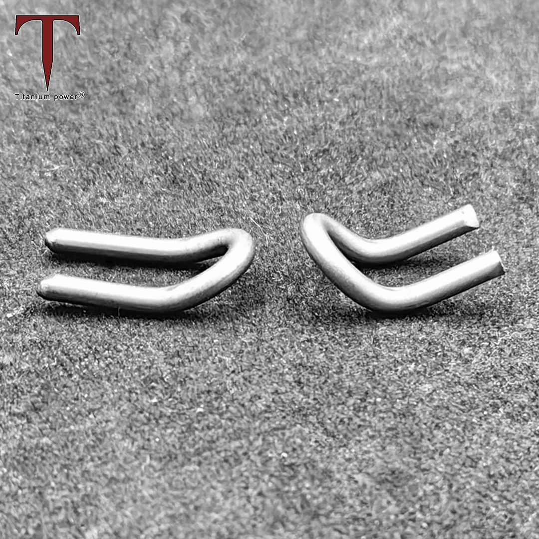 Tanium Two Kinds Universal Fit Titanium U-shaped Exhaust Pipe Hooks ...