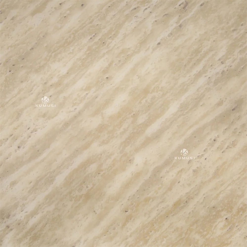 Travertine Single Bullet Leg Dining Table - Modern & Stylish