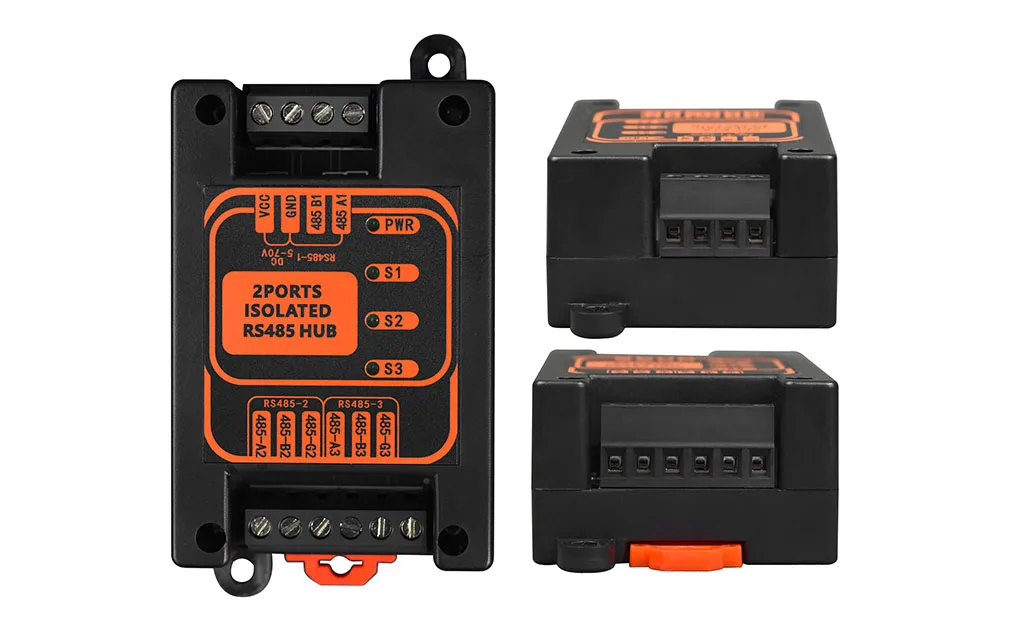 Industrial Grade 2 Port Opto-Isolated RS485 Hub by Fctel