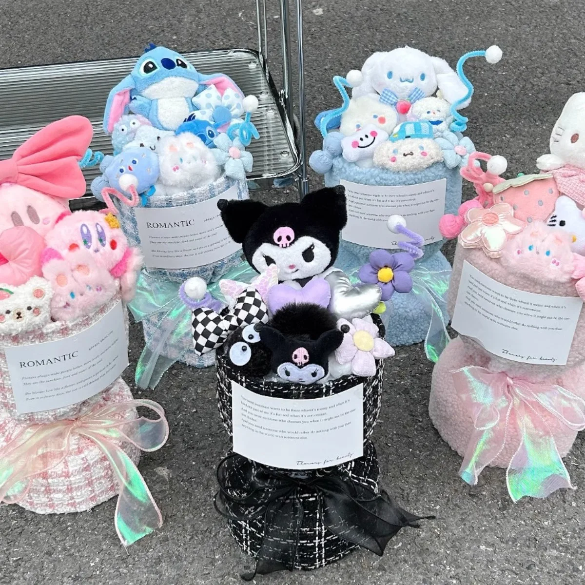 Cartoon Sanrio Kuromi Cinnamoroll Mymelody Pompompurin Kitty Doll ...