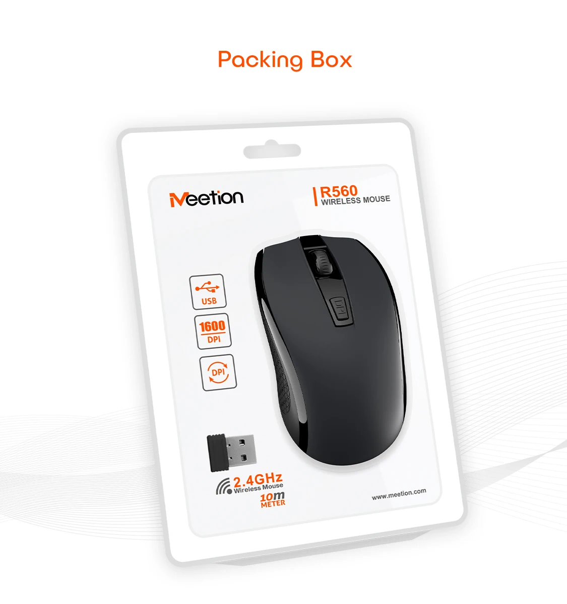 Meetion Mouse Silent Wireless Mouse Laptop Computer Wireless Mouse Rgb ...