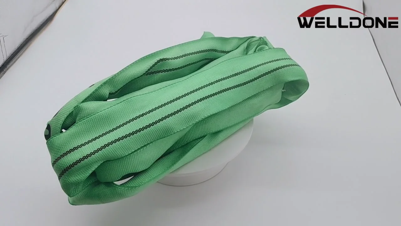 Superior Quality 2t Green Polyester Endless Lifting Round Sling En1492 ...
