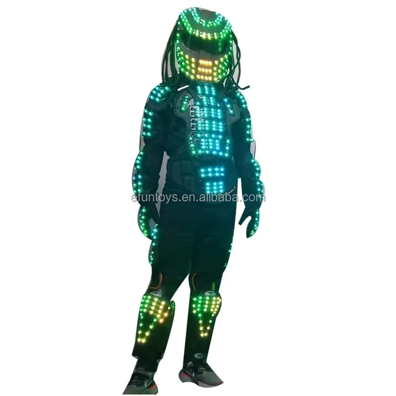 Efun MOQ 1 PCS RGB LED Light up Robot Suit for Stage Performance DJ ...