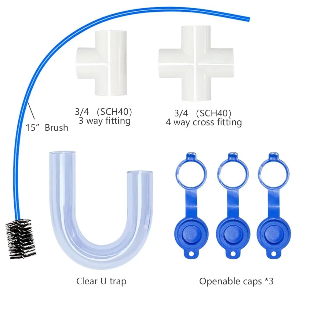 HVAC Systems Air Conditioner Clear PVC Condensate Traps