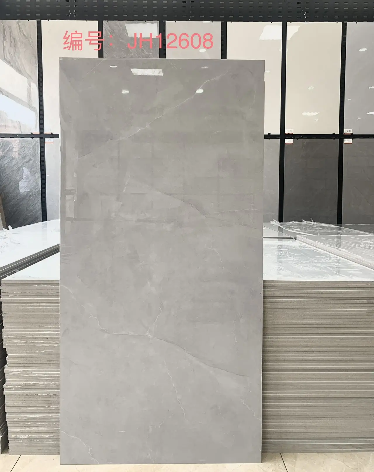 Modern 600x1200mm Glazed Grey Marble Tiles - Durable & Stylish