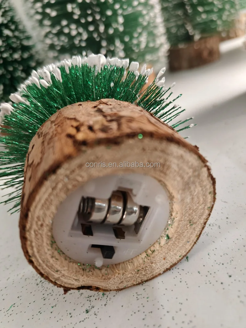 Mini LED Christmas Tree Color Lights Battery Operated Desktop ...