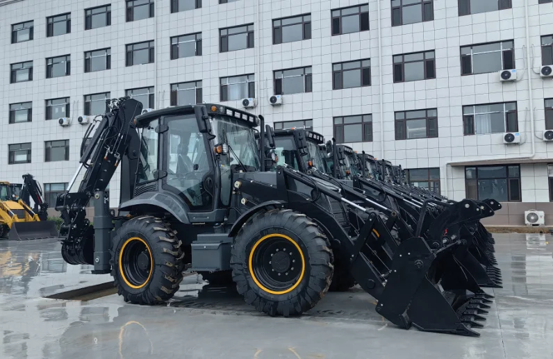 Black Edition Compact Backhoe Excavator Loader SHANMON 388H for Sale