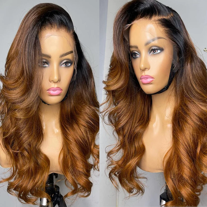180 Density Virgin Human Hair Lace Frontal Wigs - Body Wave
