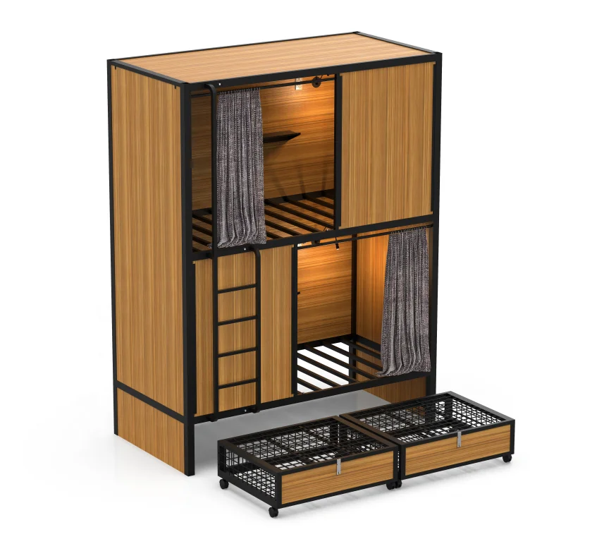 Alibaba.com: New Hostel Soundproof Sleeping Pod Capsule Sleep Box with ...