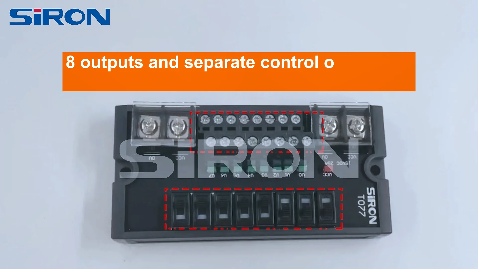 Siron T077 Short-circuit Current Protection 8-way Fuse Control Circuit Power Distribution ...