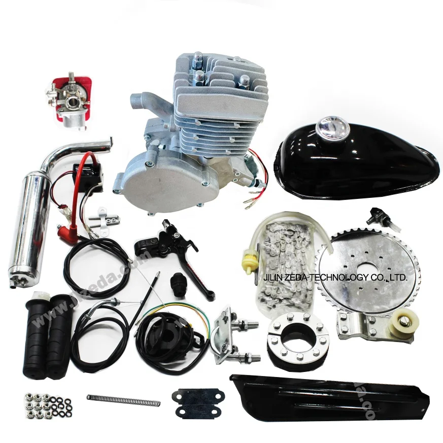ZEDA 100 MAX Engine Set Split Cylinder 2 Stroke 100cc Moped Gasoline Engine Petrol Hub Motor Motorized Bicycle