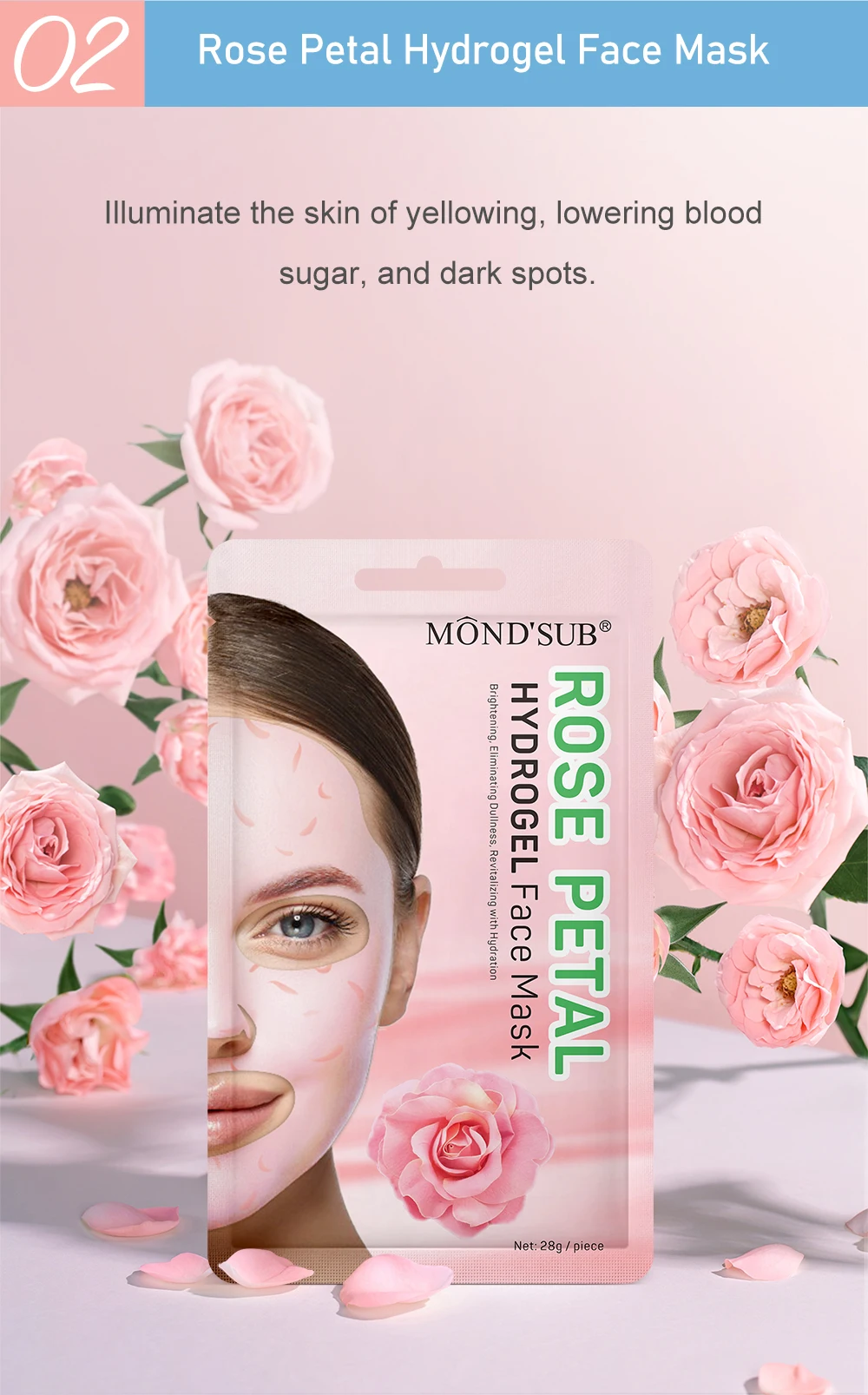 Korean Vegan Petal Hyaluronic Acid Facial Mask - Sheet Mask