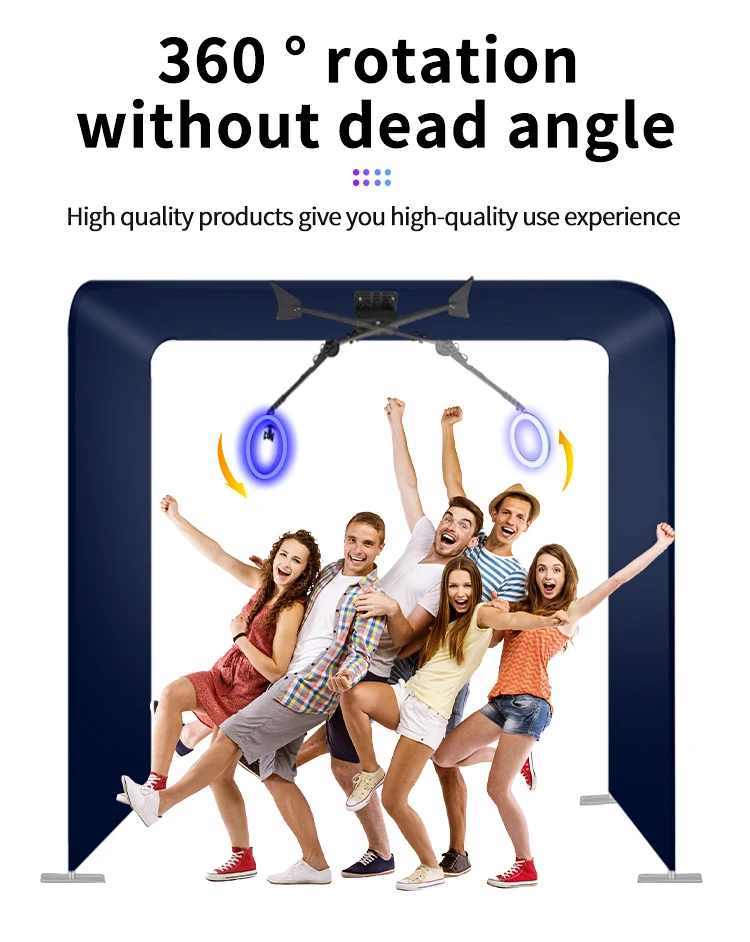 Automatic Photo Booth Overhead 360 Video Spinner Can Fit Smart Phone ...