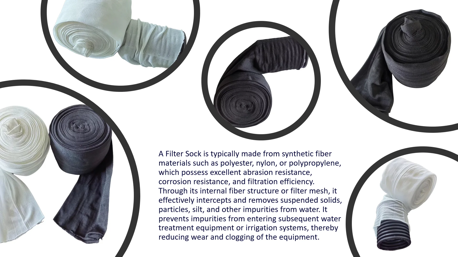 100mm PE Perforated AG-Pipe Bundled With Geotextile Filter Sock for ...