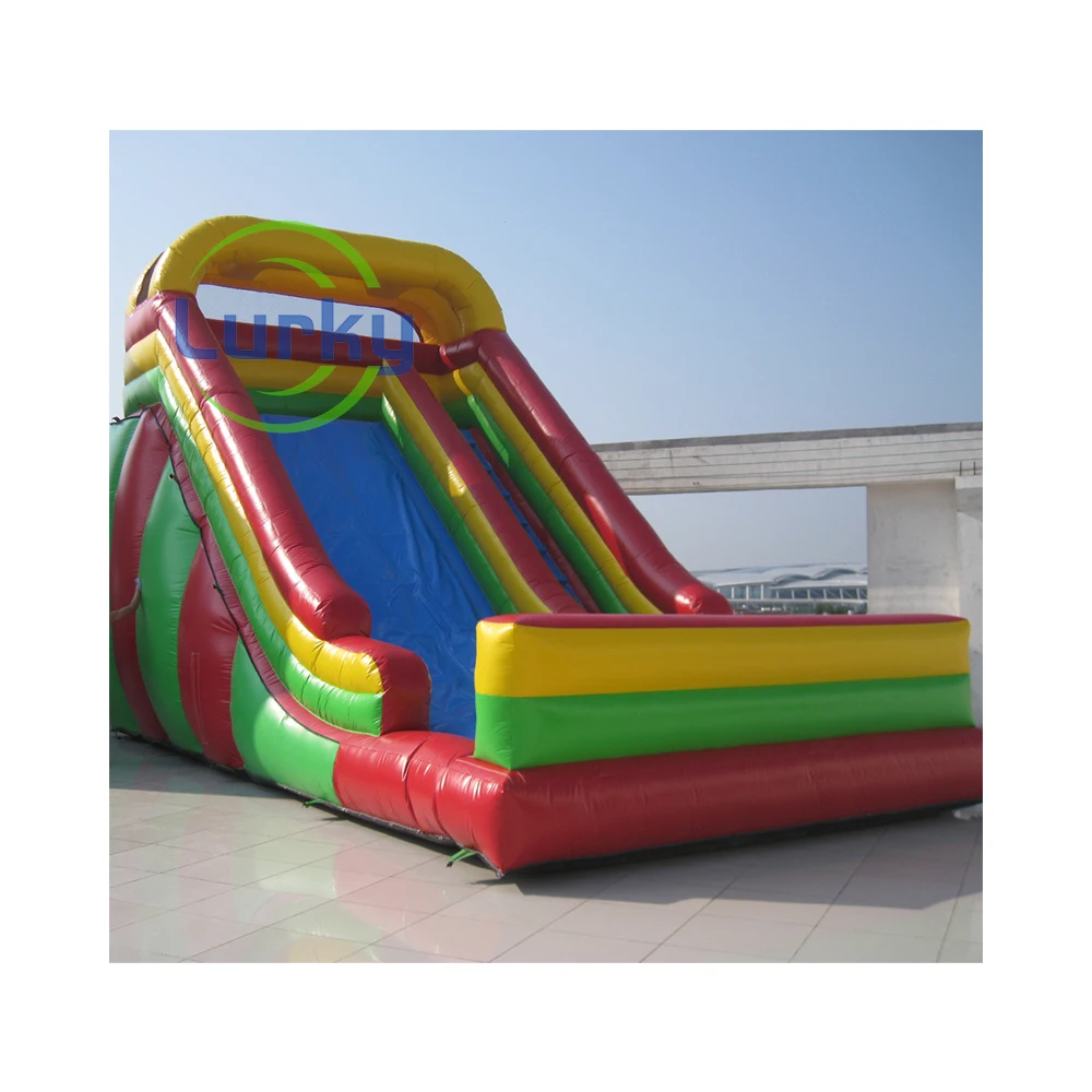Rainbow Giant Inflatable Water Slide Water Slide Inflatable Commercial ...
