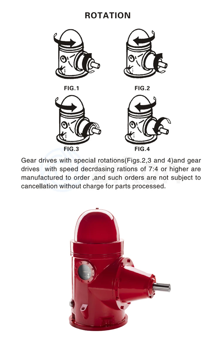 Fire Pump Gearbox - Industrial Right Angle Gearbox Spare Part
