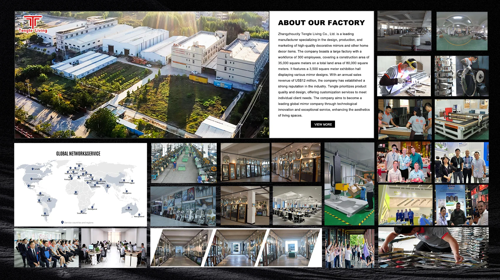 TENGTE Custom-Size LED Full Body Mirror for Home for Modern Bathroom or ...