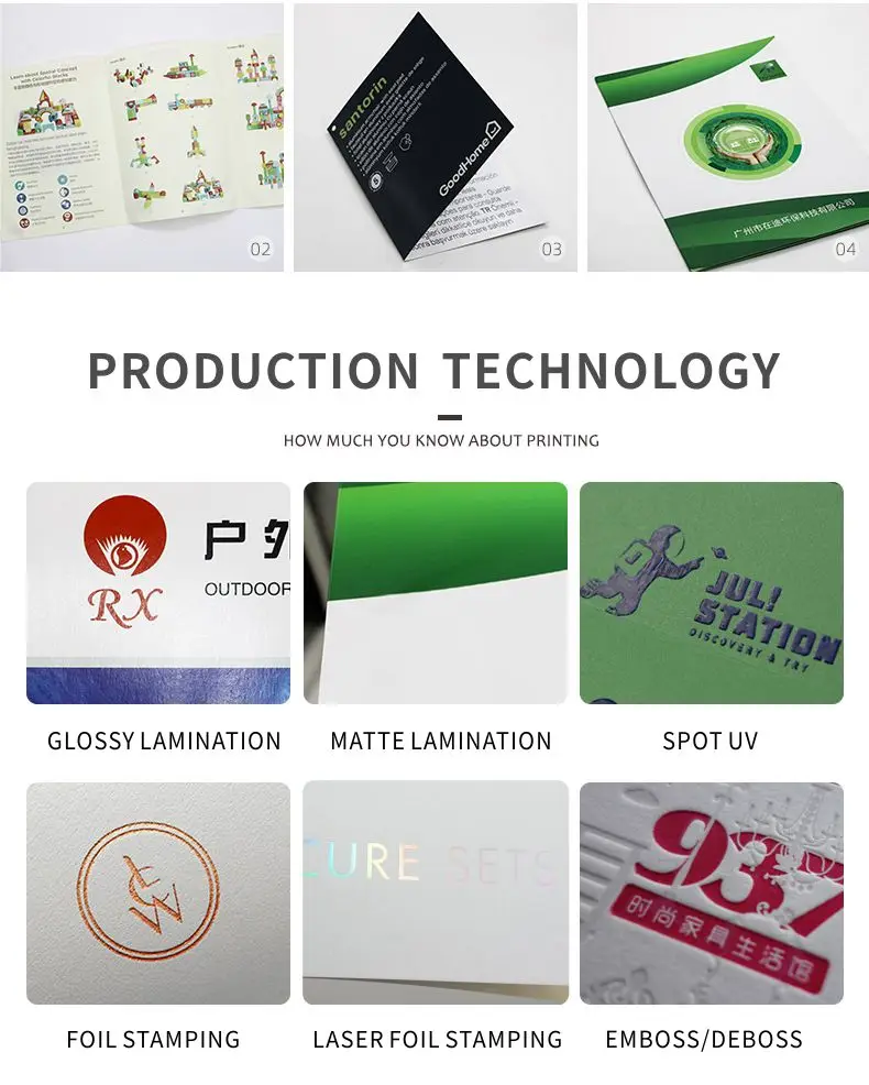 Custom Logo A4 Business Presentation Paper Folders Business Profile Manila File Folder with ...