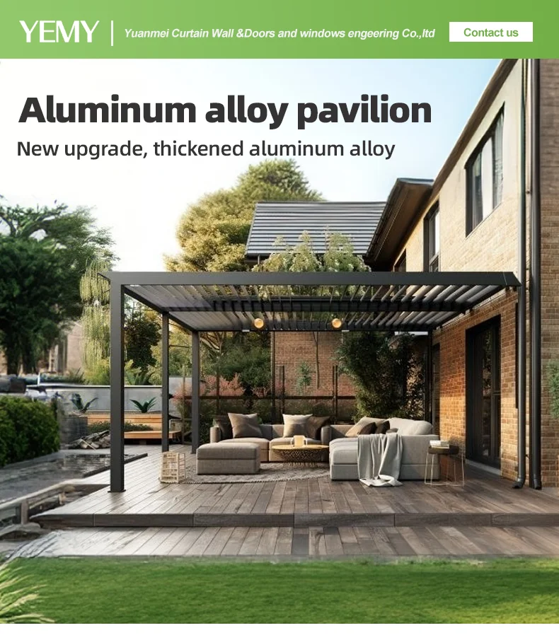 Customized Factory Canopy with Motorized Adjustable Louvers