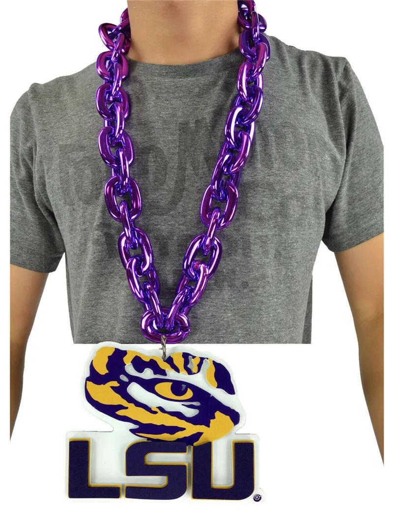 Custom Sports Teams 3D Logo EVA Foam Pendant Necklace