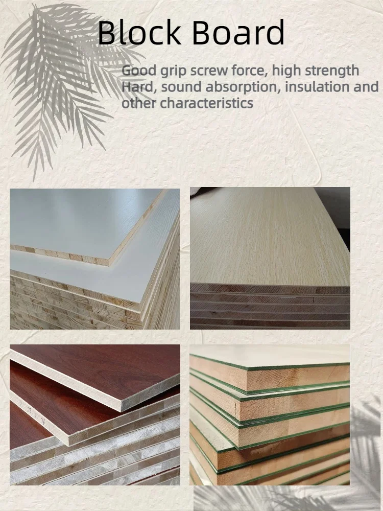 1220mmx2440mm Laminated Wood Boards Veneer Faced Blockboard/block Board ...