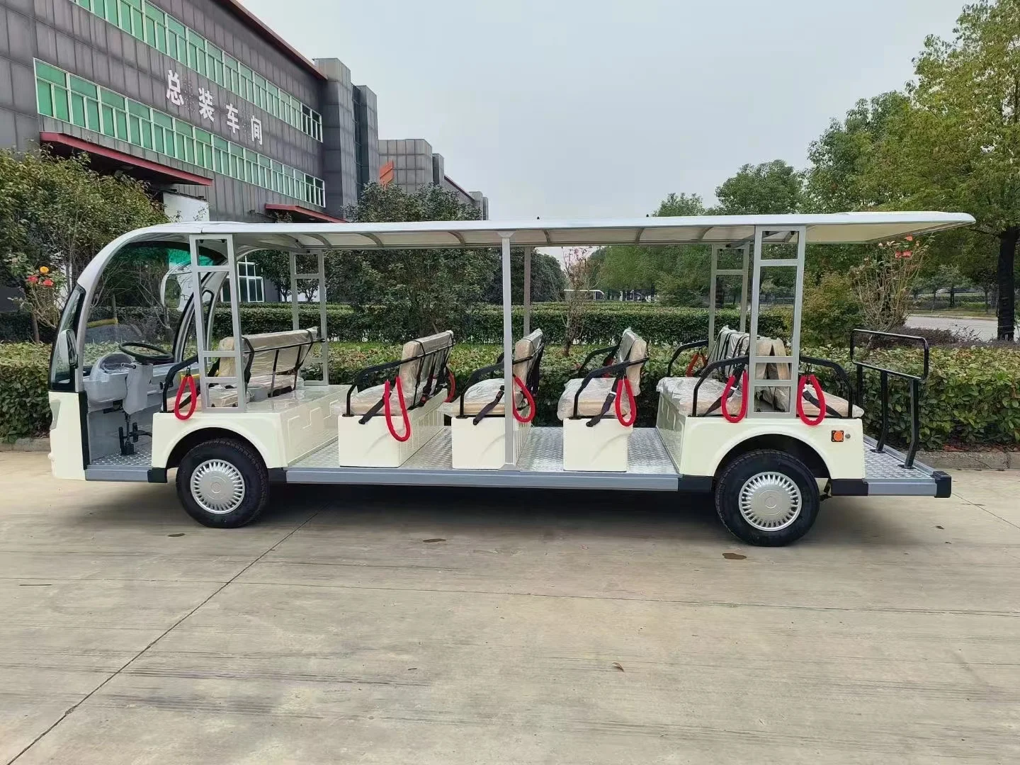 4 Wheel Electric Sightseeing 14 Passengers Mini Shuttle Bus with Great ...