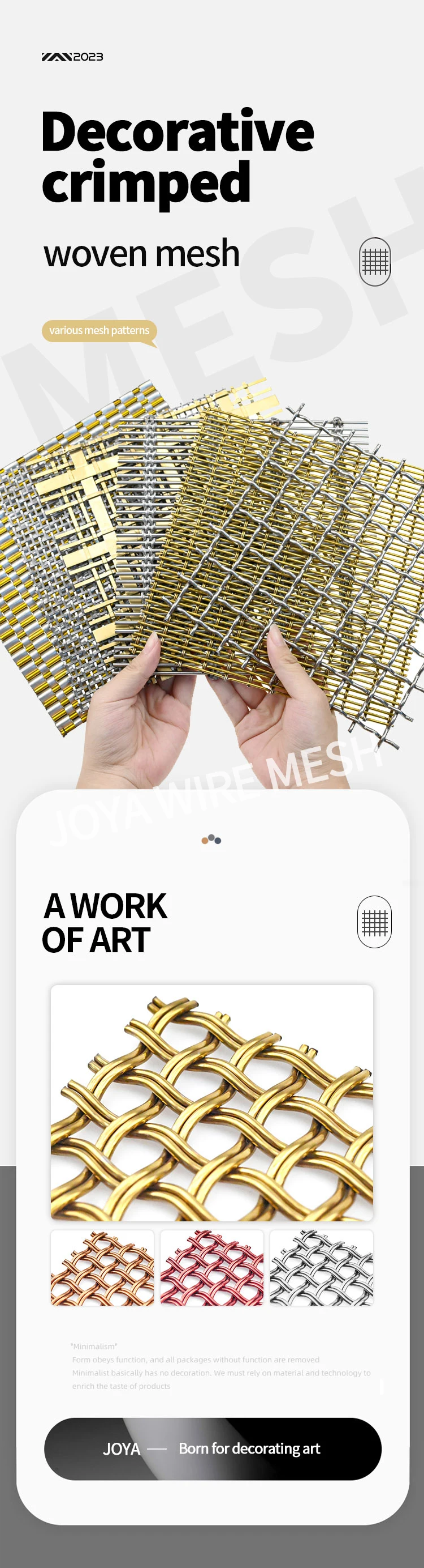 Steel Double Crimped Line Wire Mesh Crimped Steel Welded Wire Mesh ...